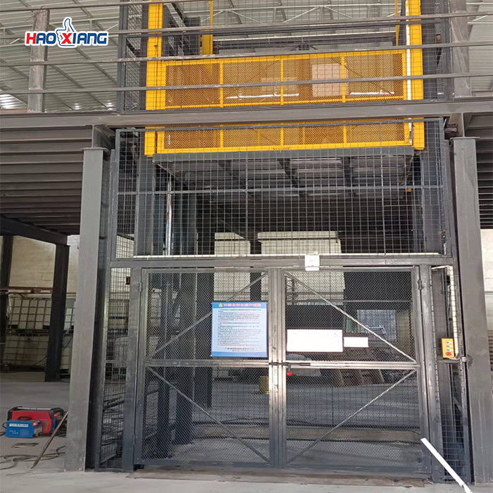 6m Travel Height Hydraulic Freight Lift Outdoor Freight Elevator For ...