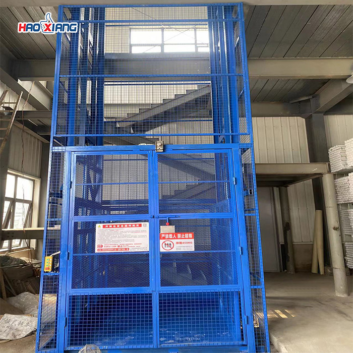 2-Ton Hydraulic Freight Elevator - 10M Height, Guided System for ...