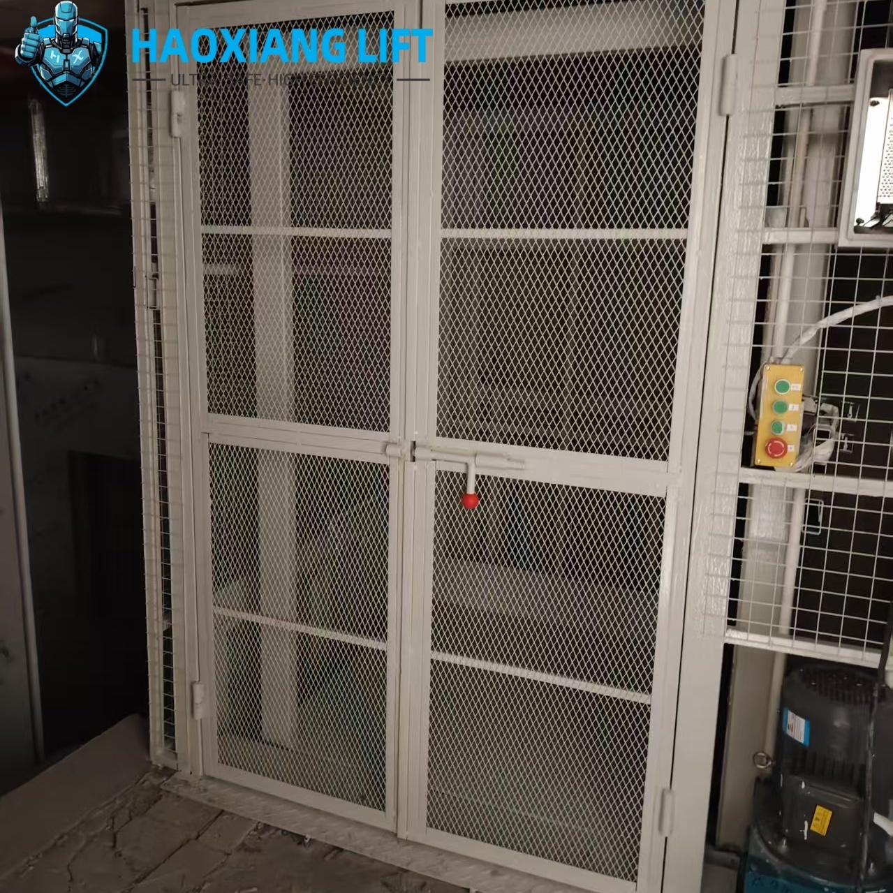 2-Level 7m Hydraulic Freight Elevator - Heavy-Duty Warehouse Lift